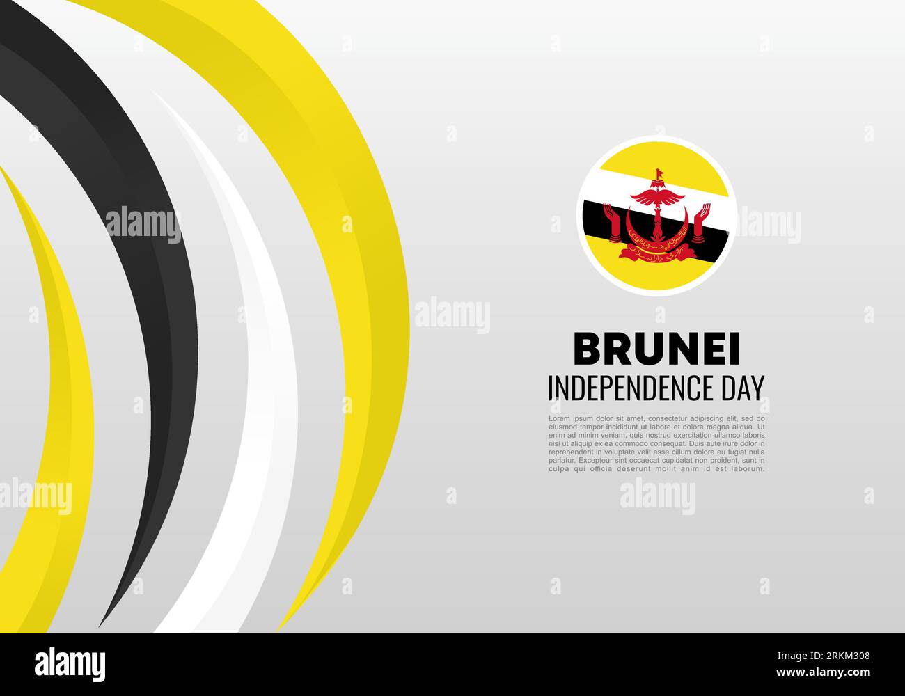 Brunei independence day background banner poster for celebration on ...