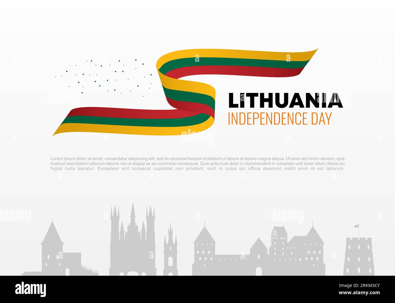 Lithuania independence day background banner poster for national ...