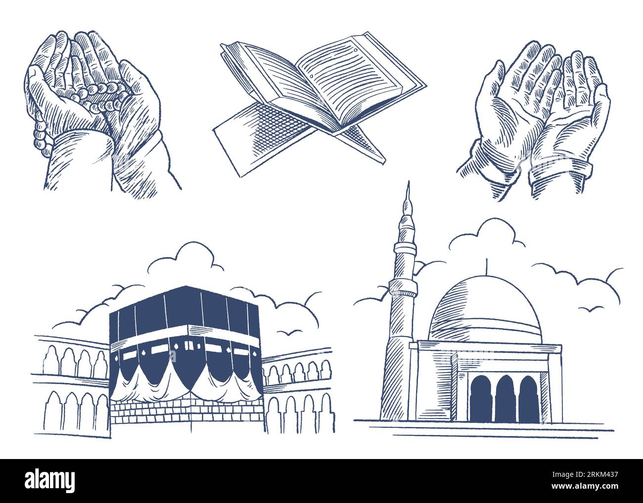 Mosque ornament icon hand Stock Vector Images - Alamy