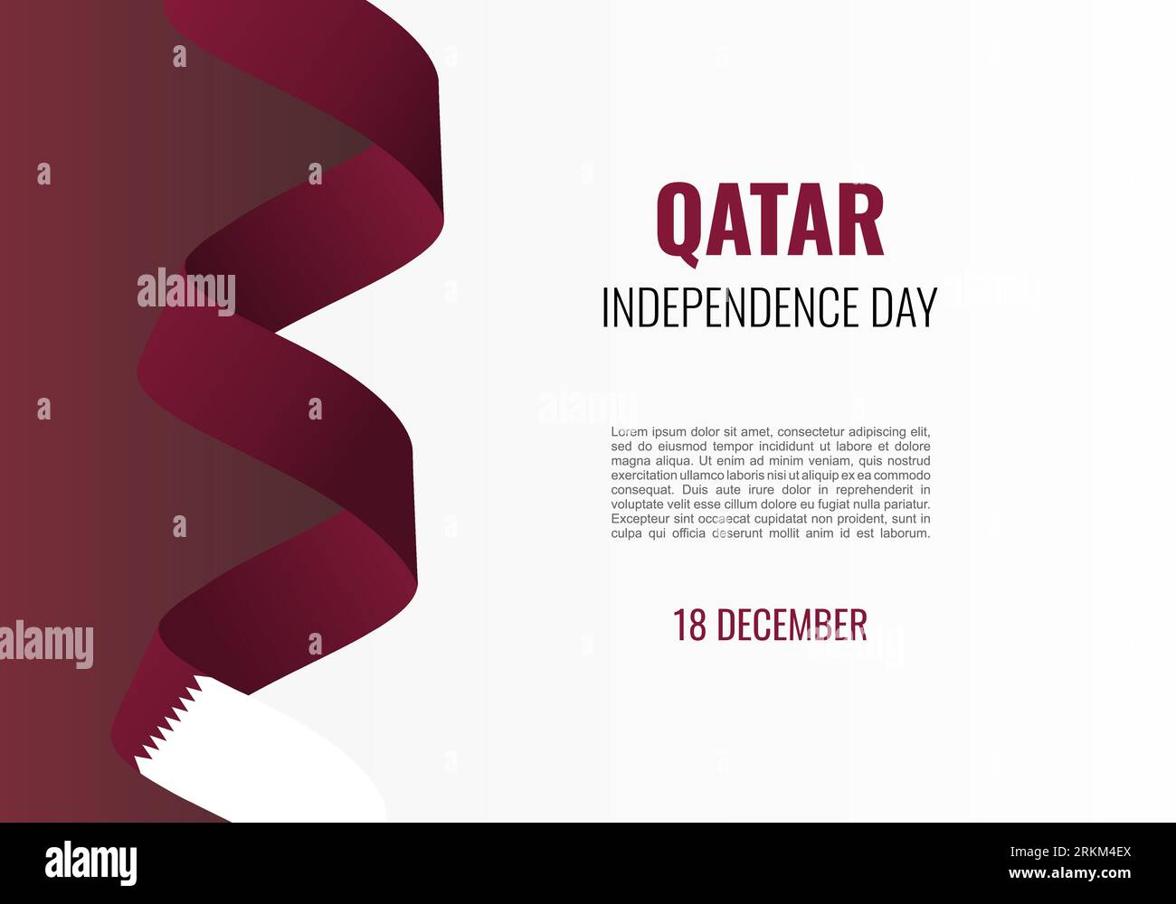 Qatar independence day background banner poster for celebration on ...