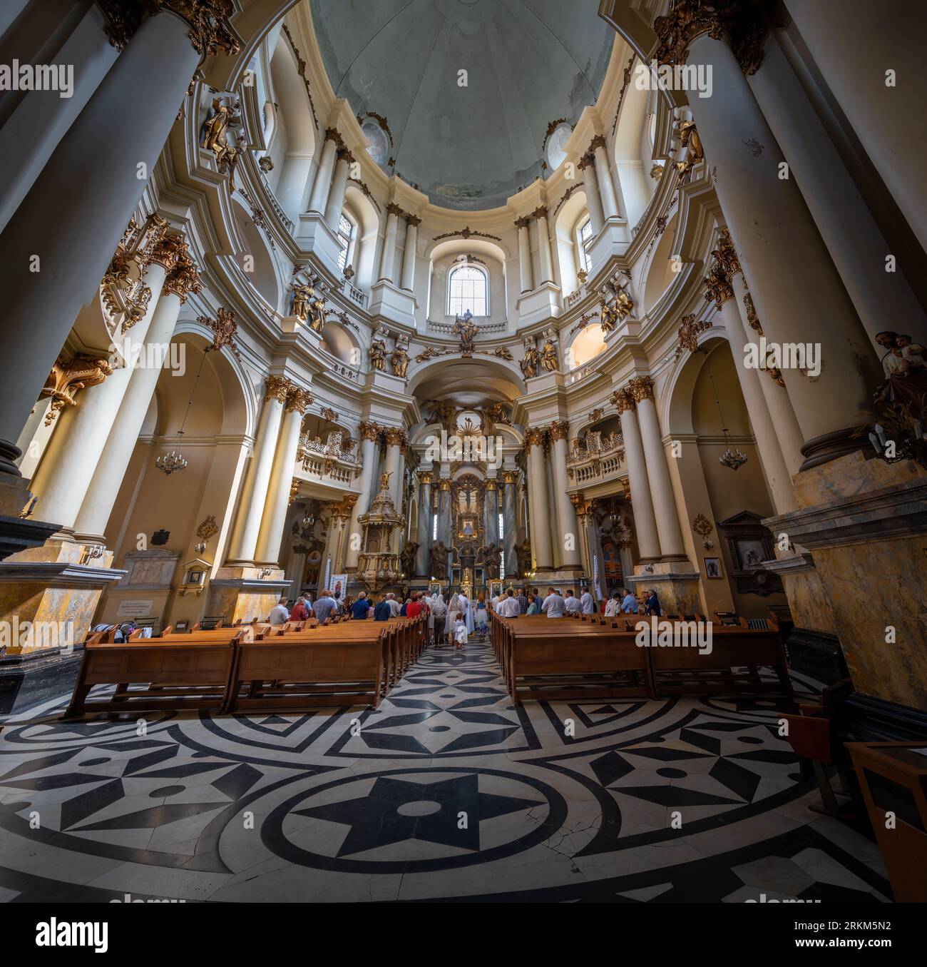 Interior of Dominican Church (Greek Catholic Church of the Holy ...