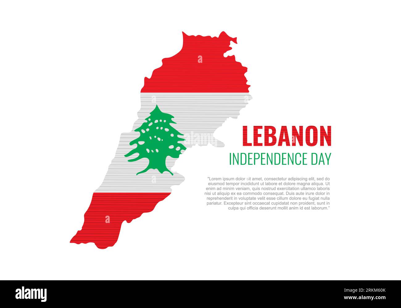 Lebanon Independence day background banner or poster for national ...