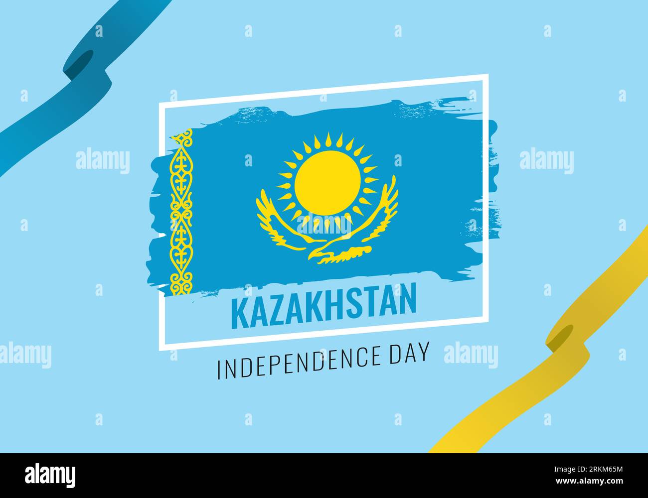 Kazakhstan Independence day background banner or poster for national ...