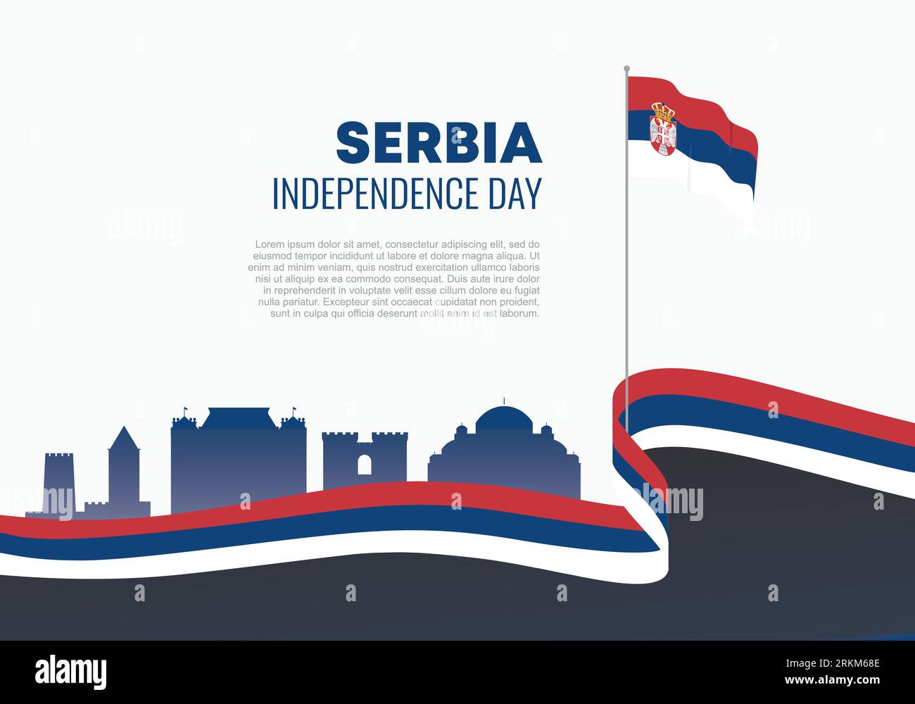 Serbia independence day background banner poster for national ...