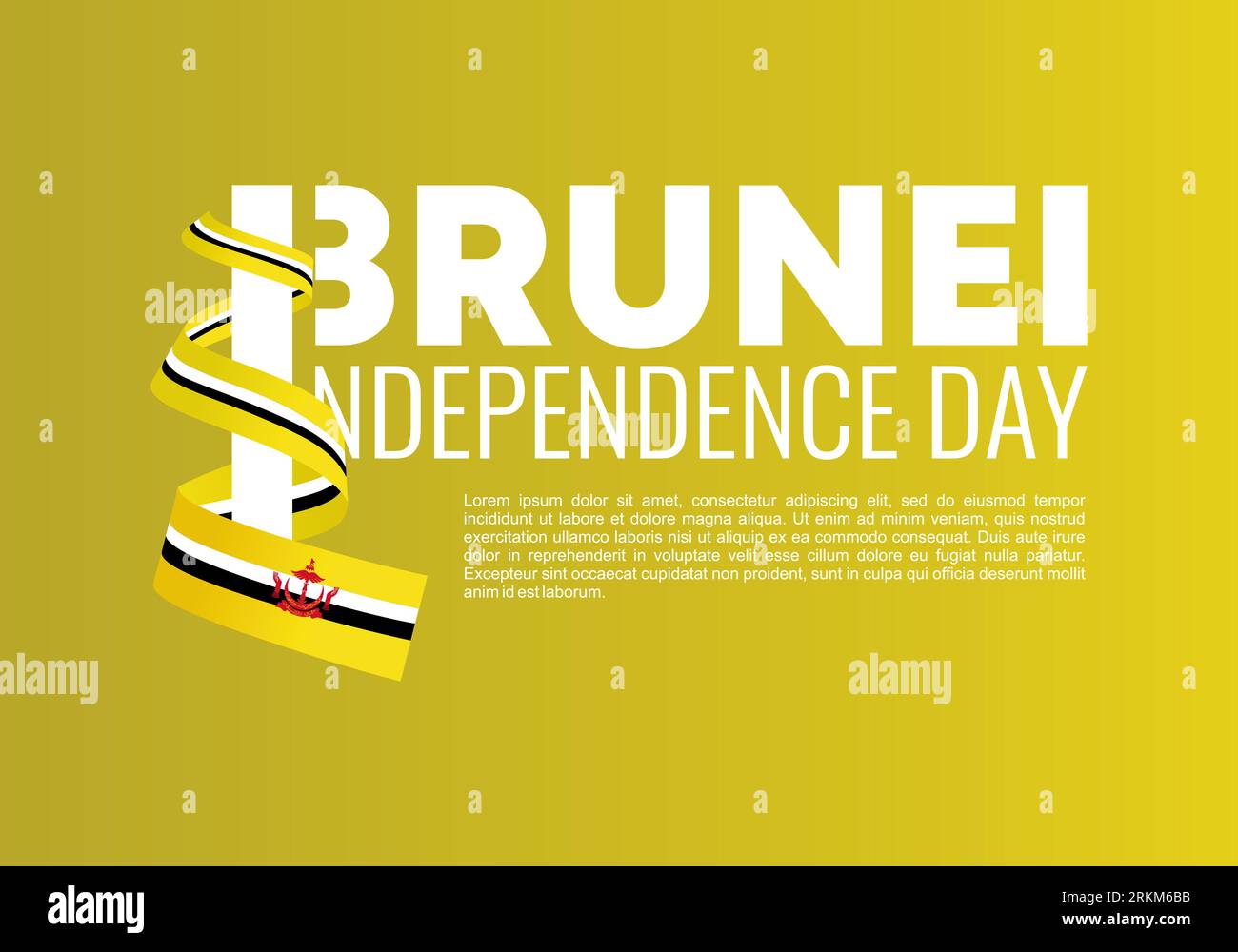 Brunei independence day background banner poster for celebration on ...