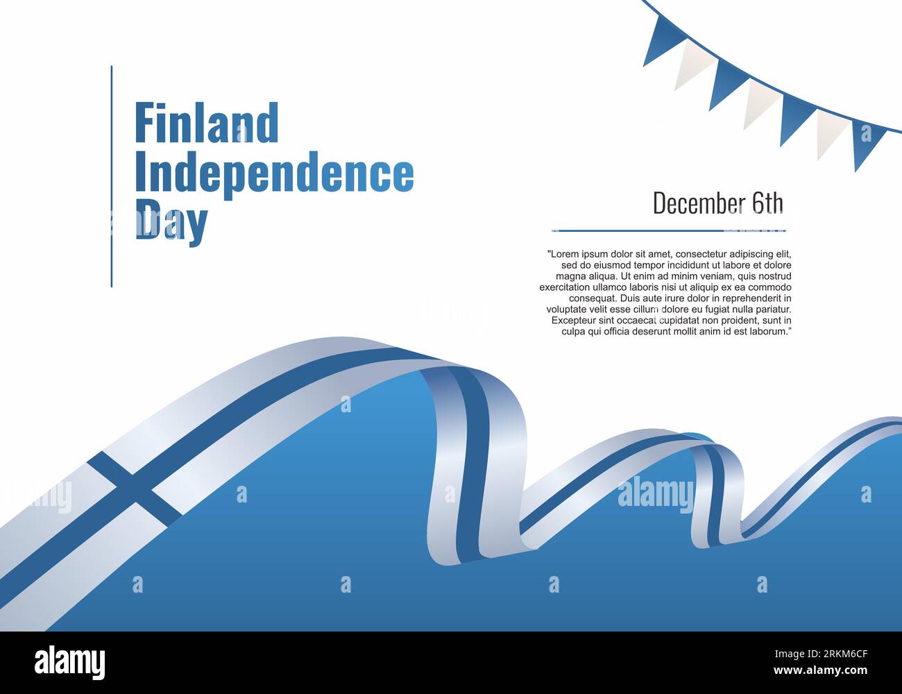 Finland Independence day background banner or poster for national ...