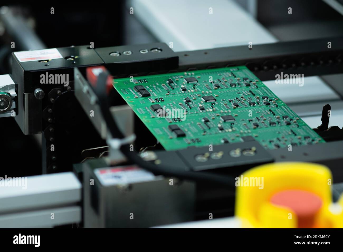 Perm, Russia - June 29, 2023: printed circuit board production on the ...