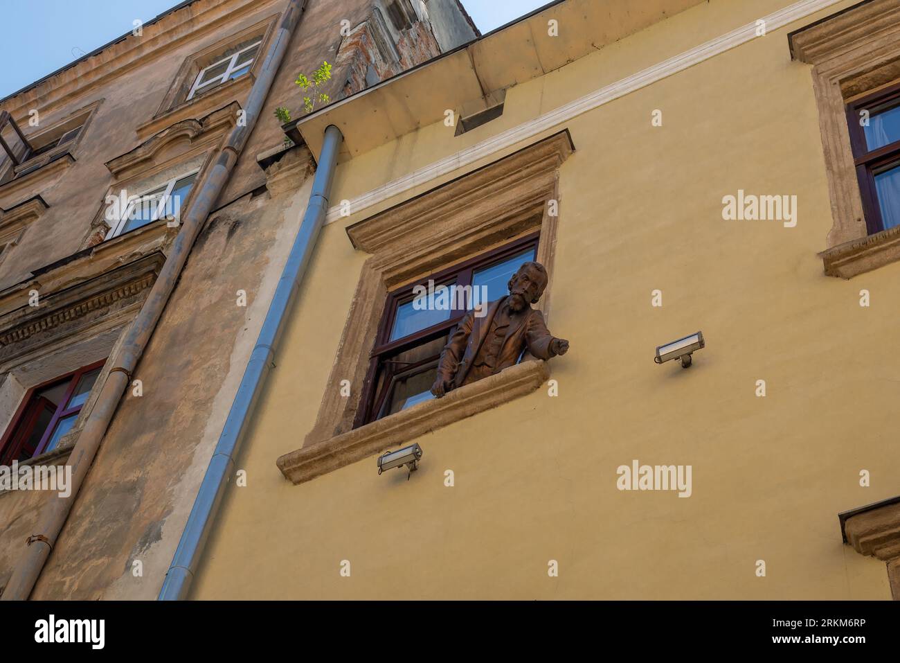 Monument to inventors of kerosene lamp hi-res stock photography and ...