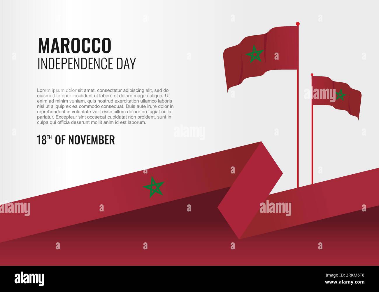 Morocco Independence day background for national celebration Stock ...