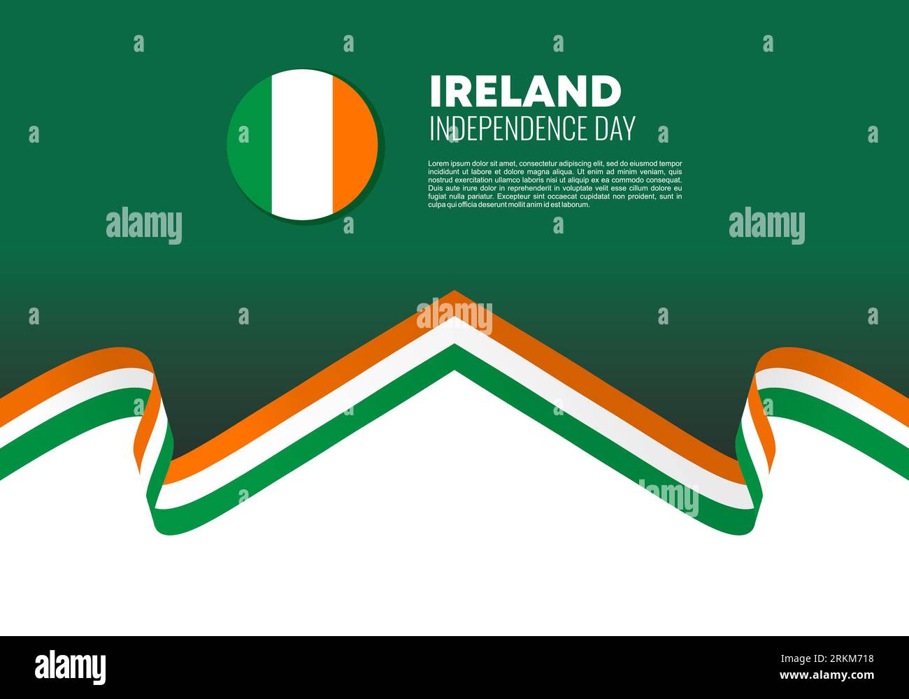 Ireland independence day background banner poster for national ...