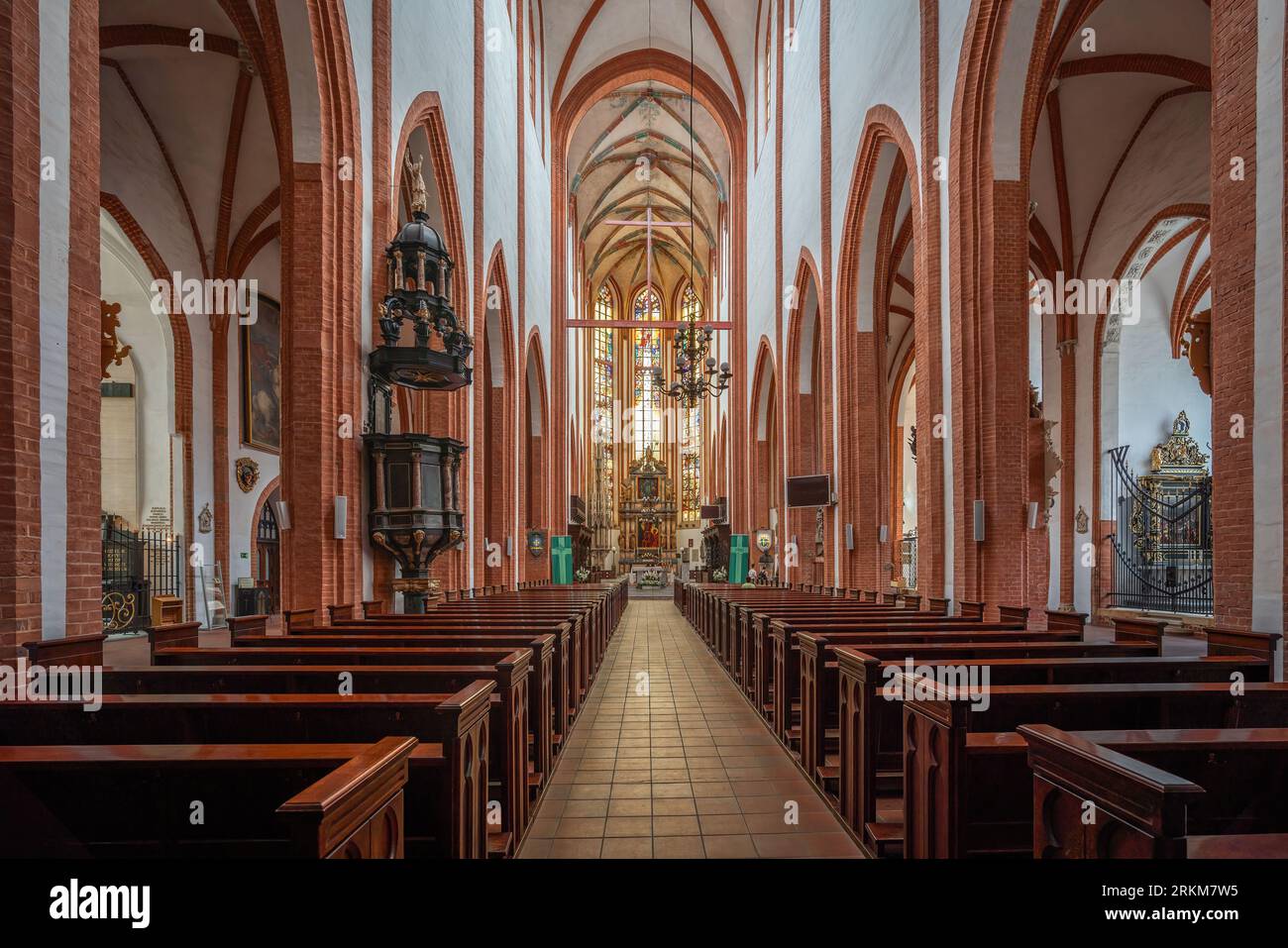 St. Elizabeth Church Interior - Wroclaw, Poland Stock Photo - Alamy