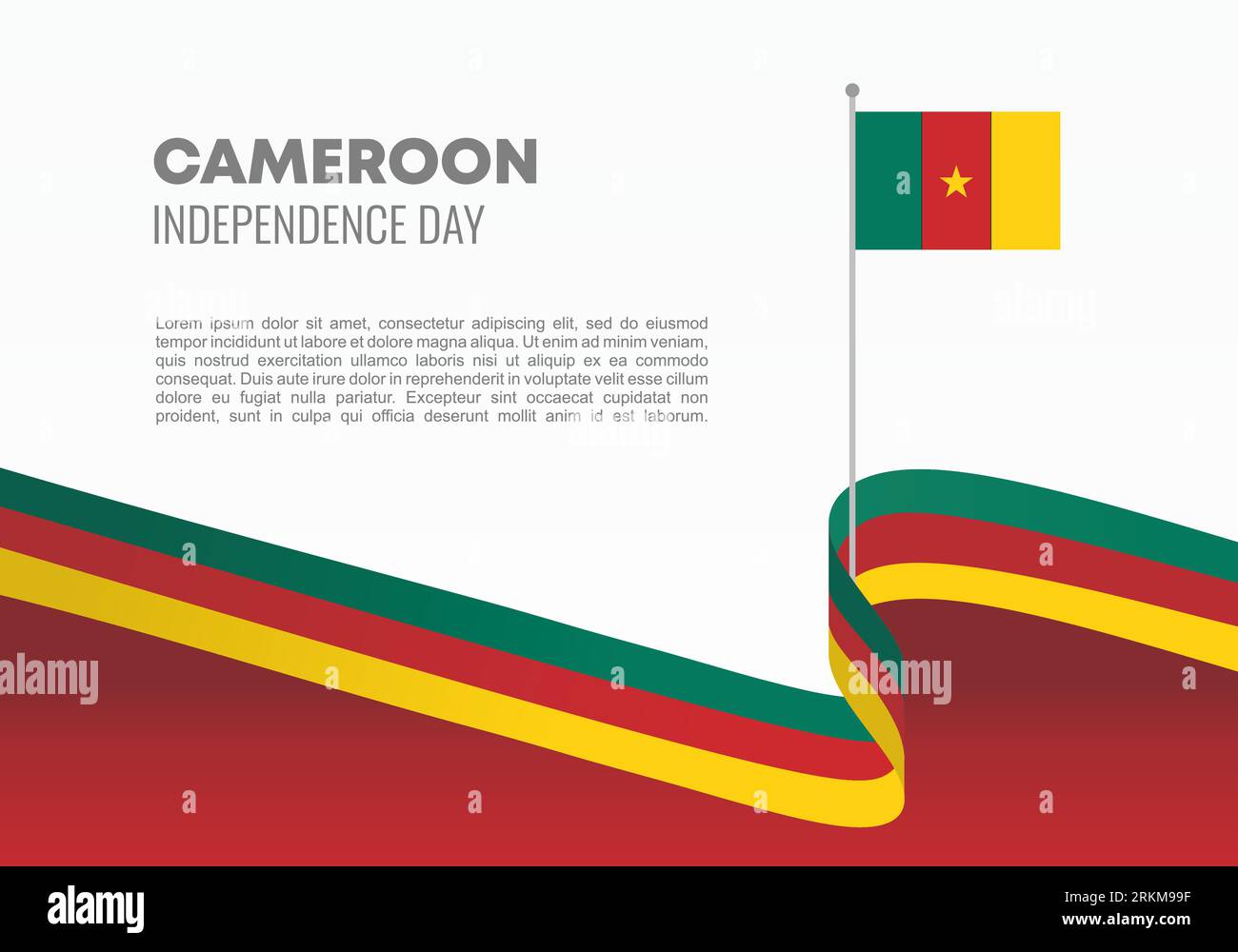 Cameroon independence day background banner poster for celebration on ...