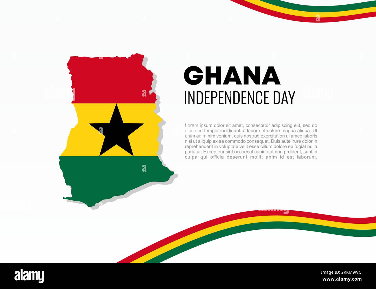 Ghana independence day background banner poster for national ...