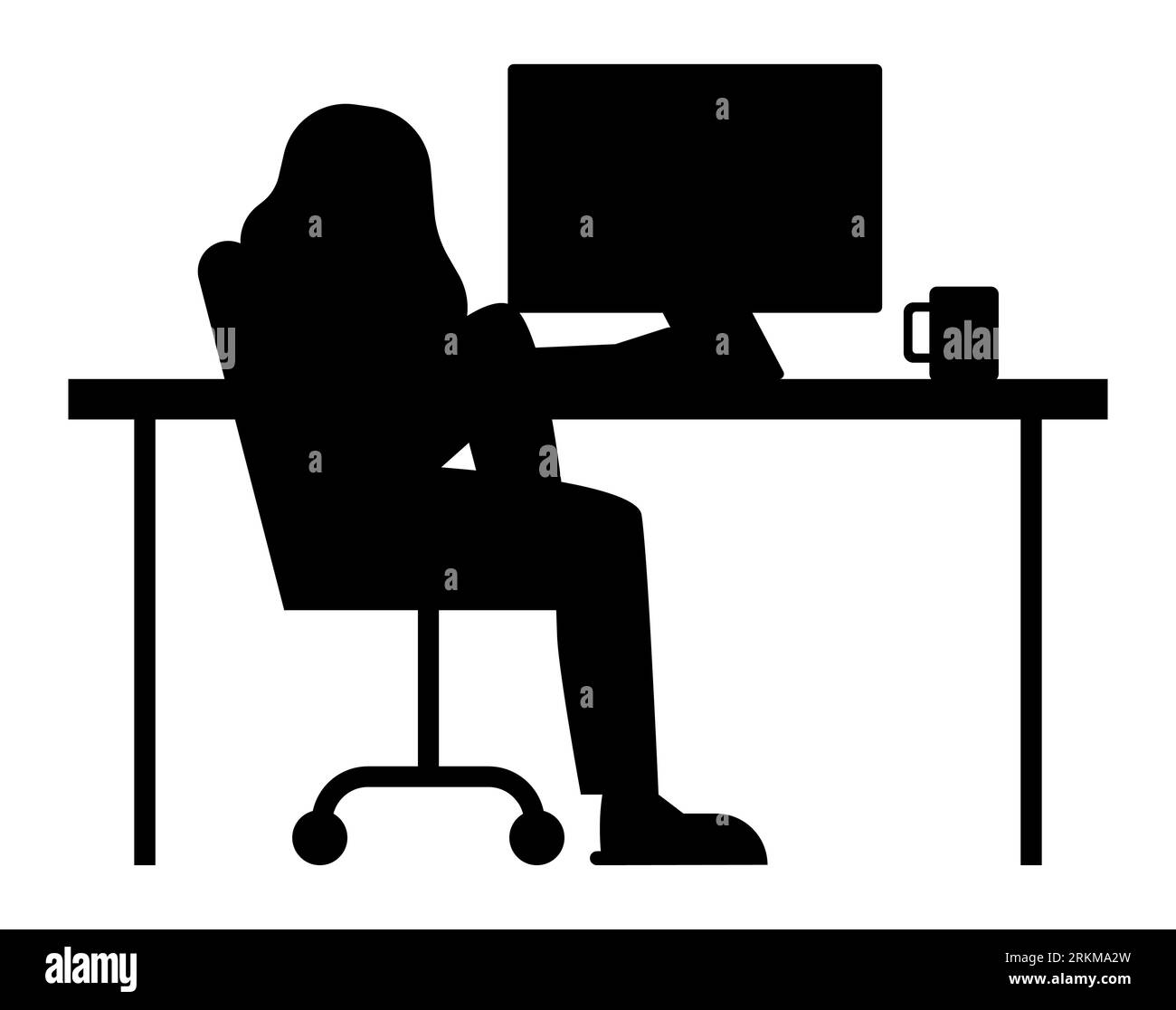 Woman laptop designer Stock Vector Images - Alamy