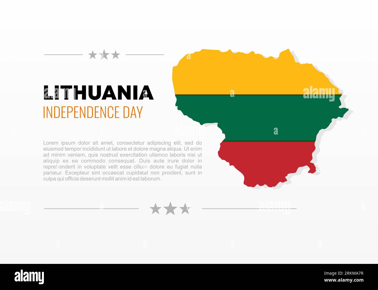 Lithuania independence day background banner poster for national ...