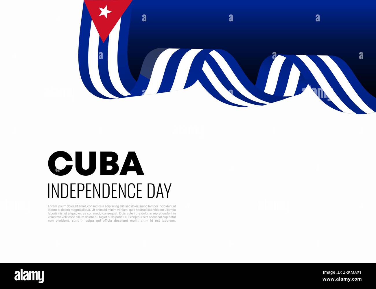 Cuba independence day background banner poster for national celebration ...