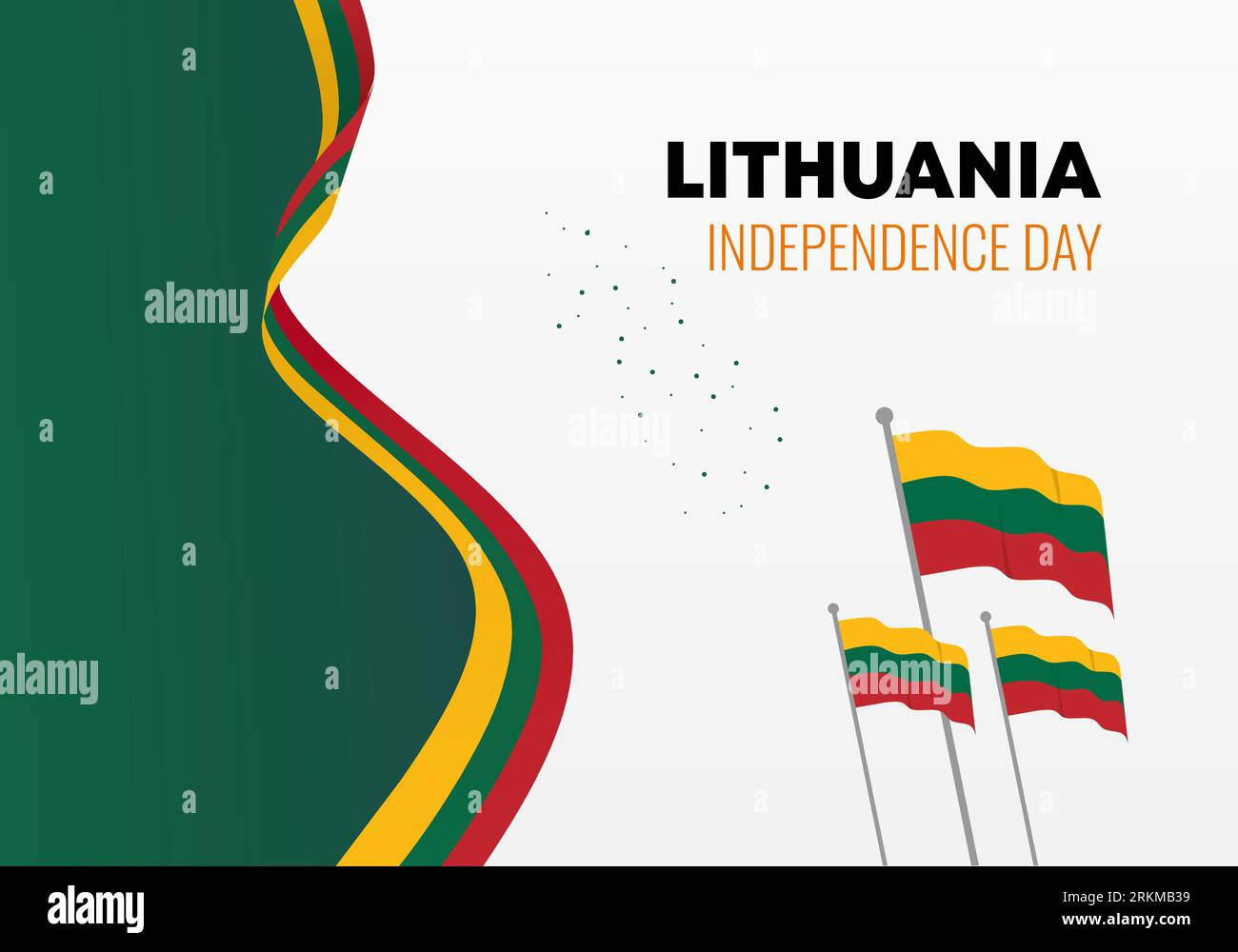 Lithuania independence day background banner poster for national ...