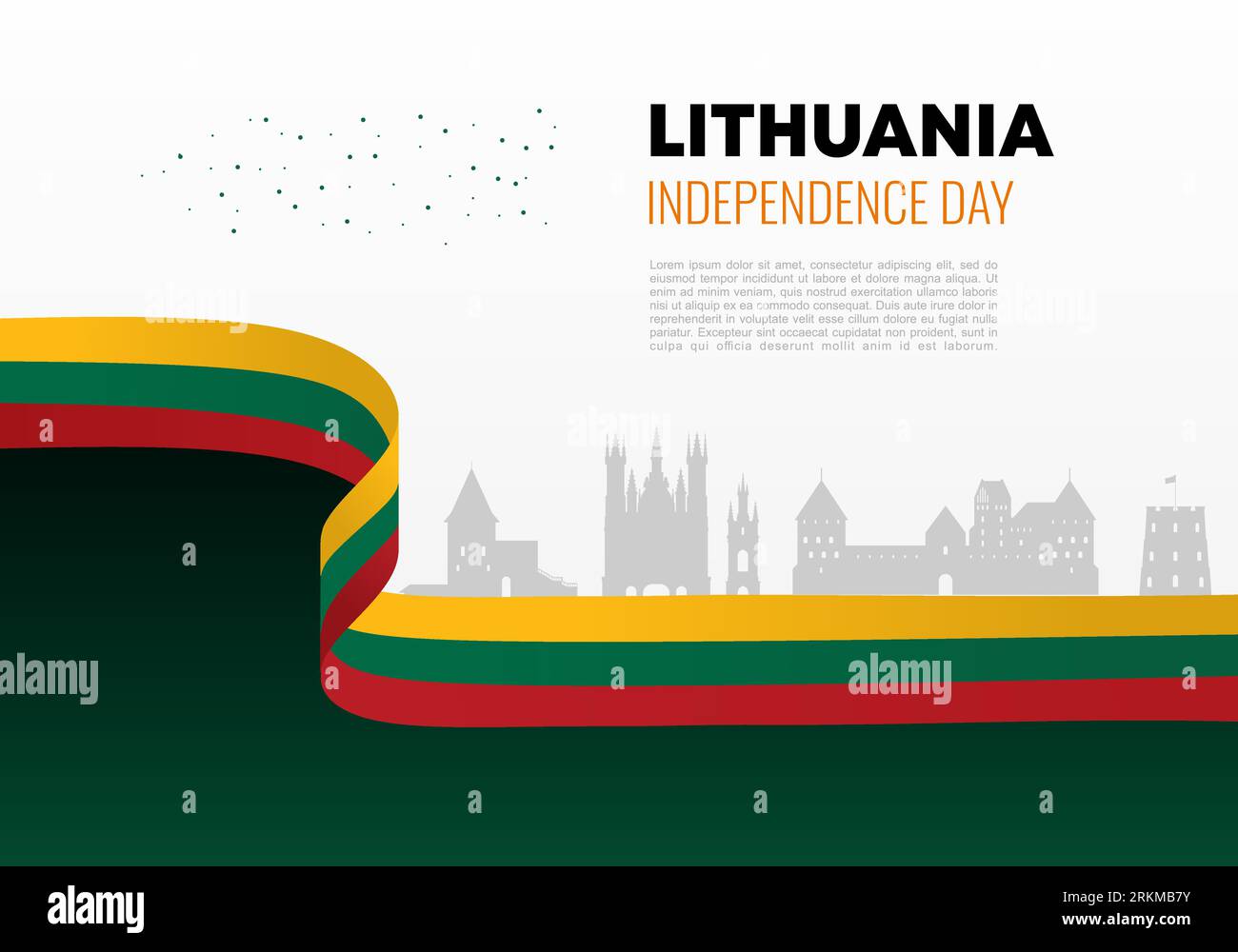 Lithuania independence day background banner poster for national ...
