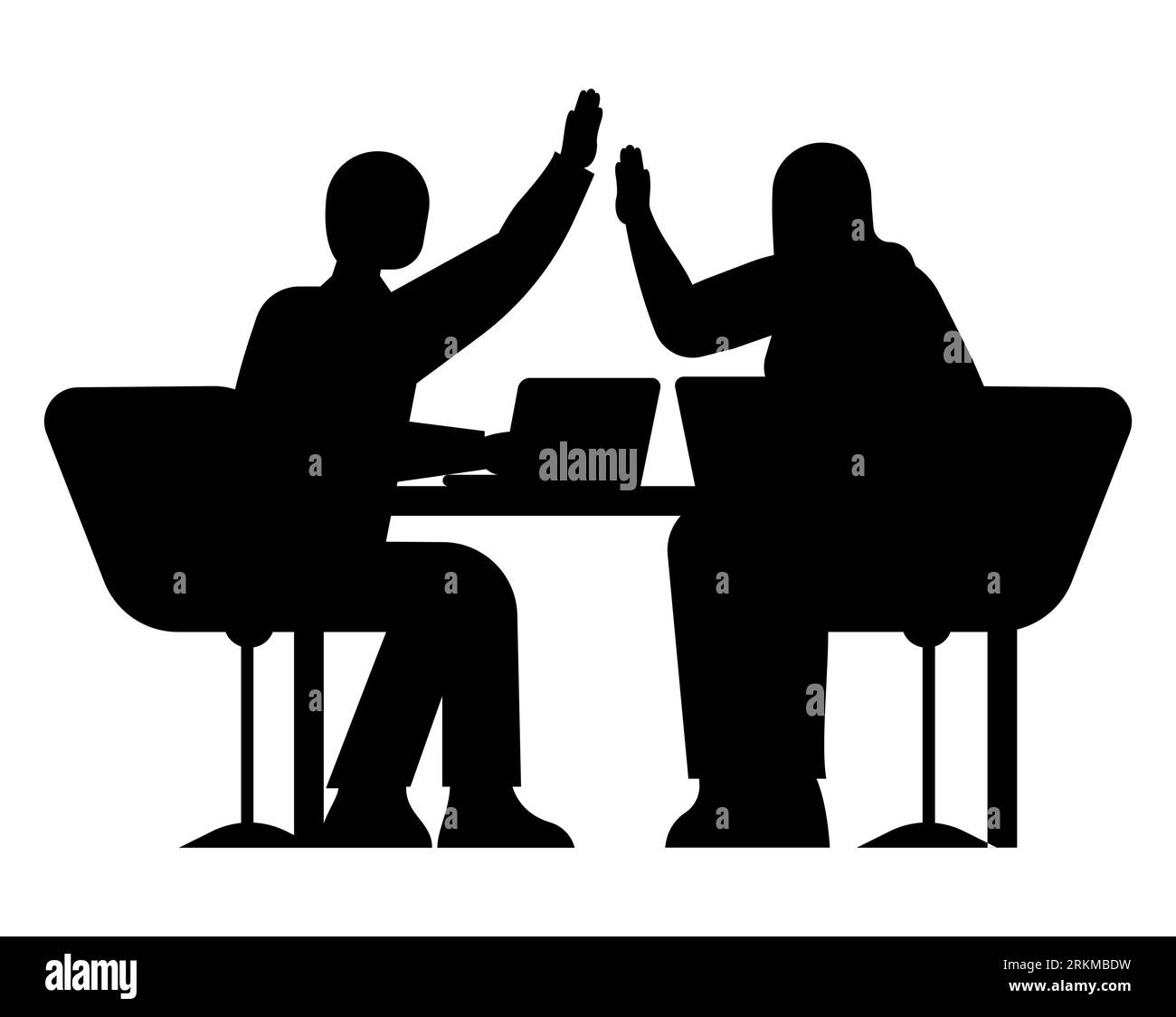 Teamwork in workplace Black and White Stock Photos & Images - Alamy