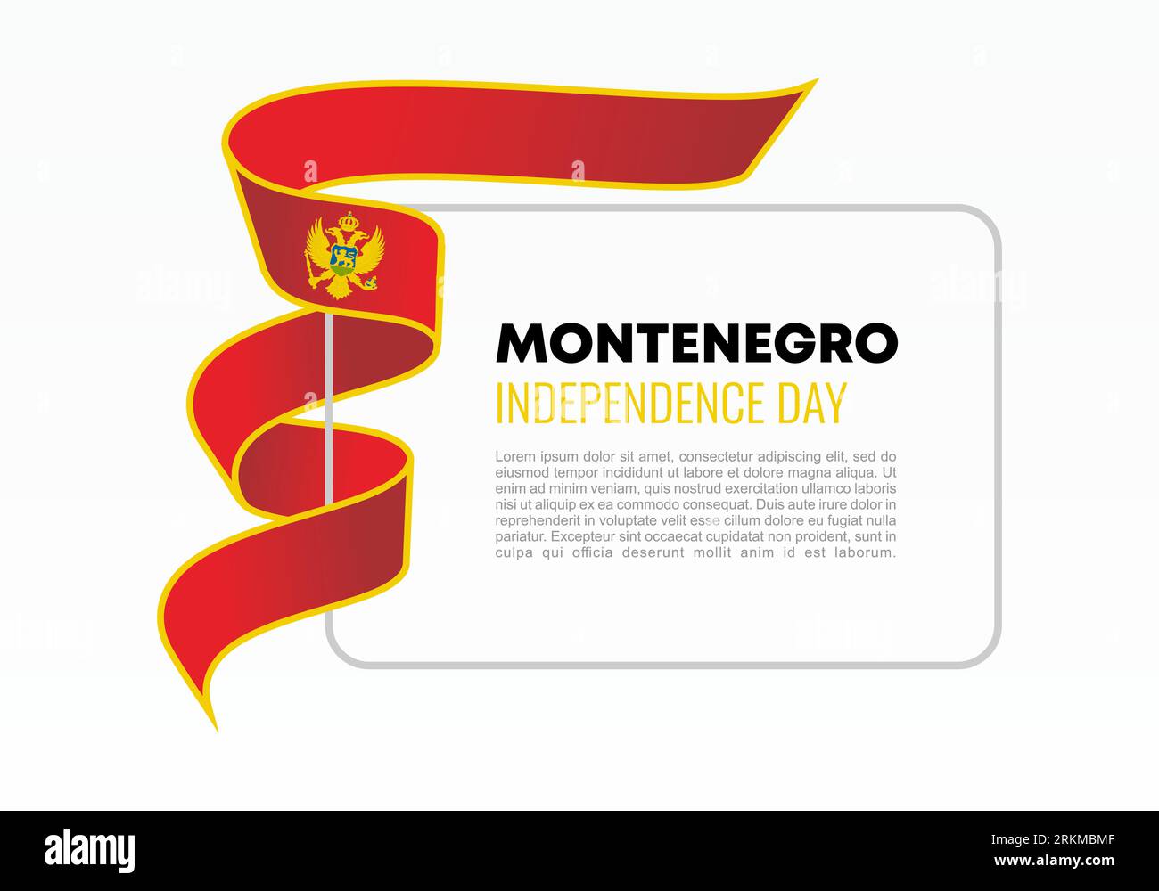 Montenegro independence day background poster for national celebration ...