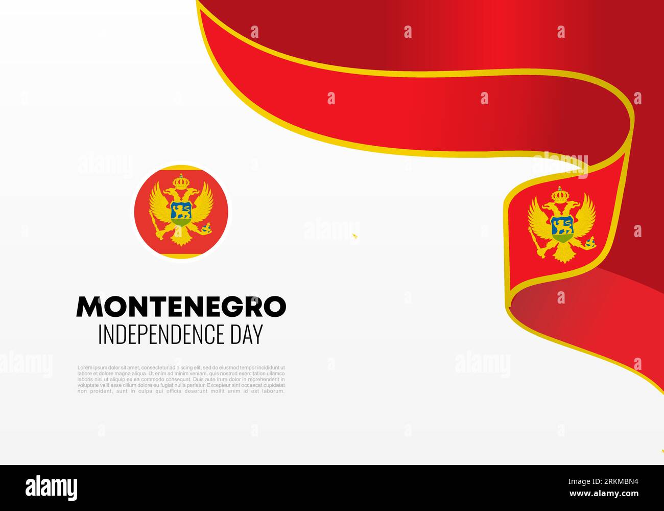 Montenegro independence day background poster for national celebration ...
