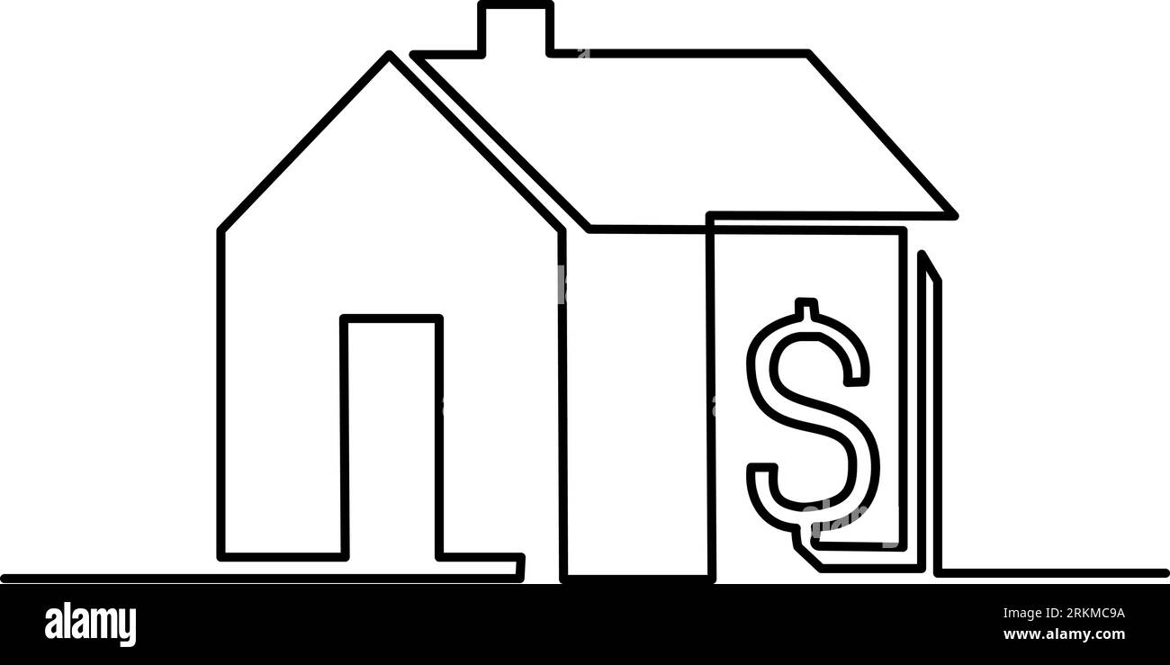 Renting or buying house real estate process contract, money, home ...