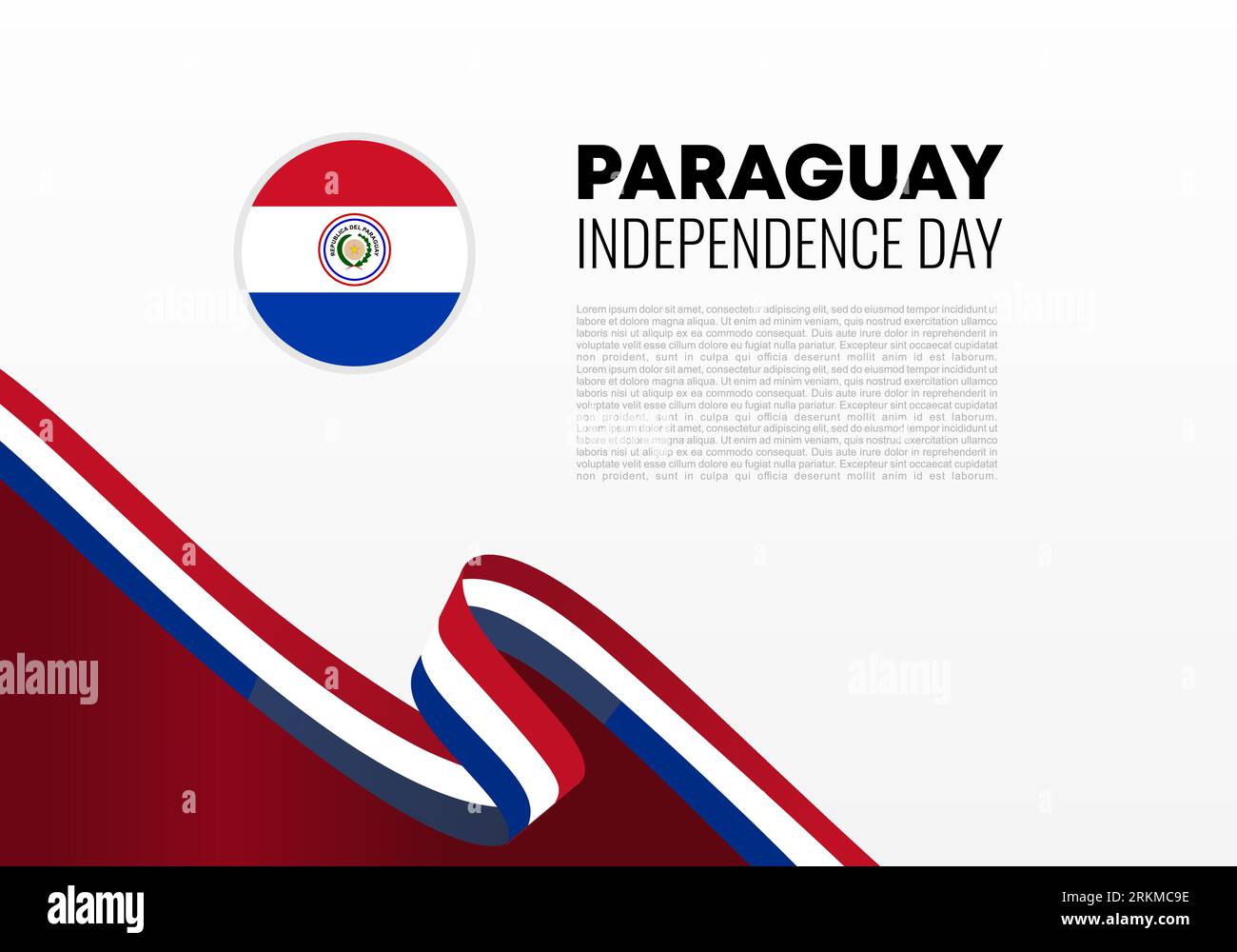 Paraguay independence day background banner poster for national ...