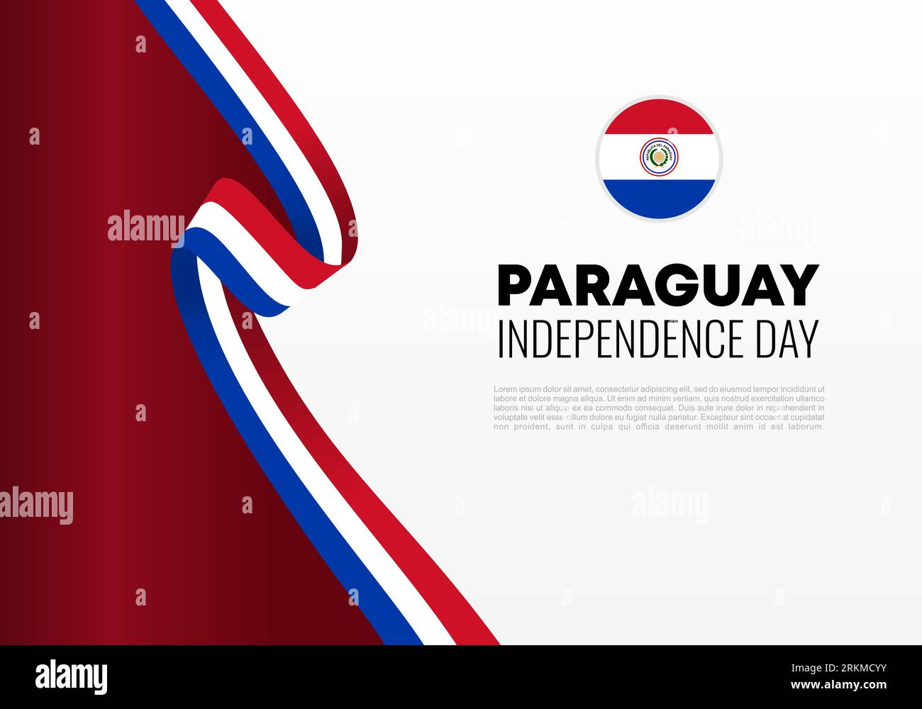 Paraguay independence day background banner poster for national ...