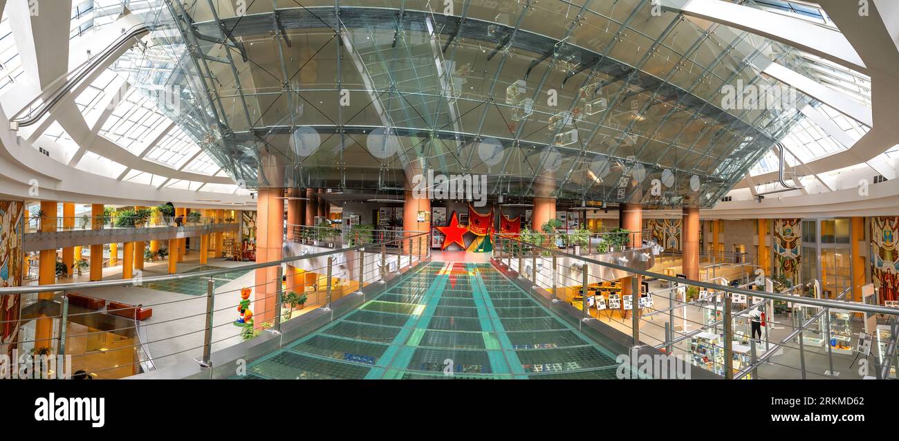 Interior of National Library of Belarus - Minsk, Belarus Stock Photo ...