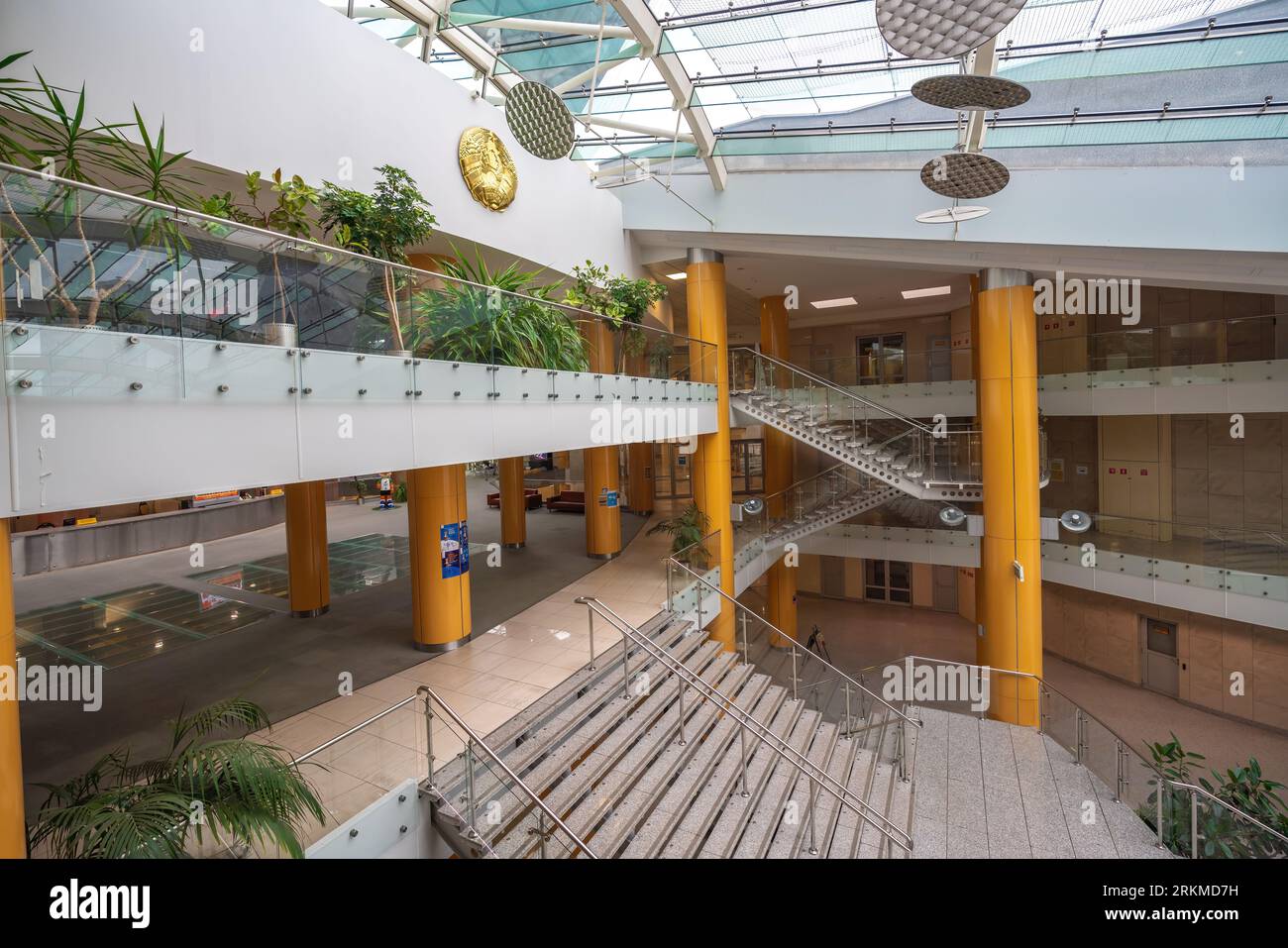 Interior of National Library of Belarus - Minsk, Belarus Stock Photo ...