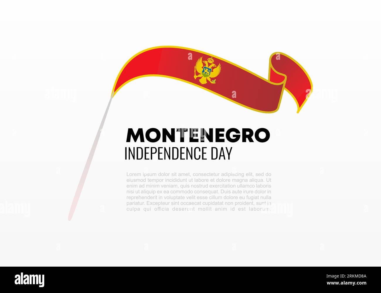 Montenegro independence day background poster for national celebration ...