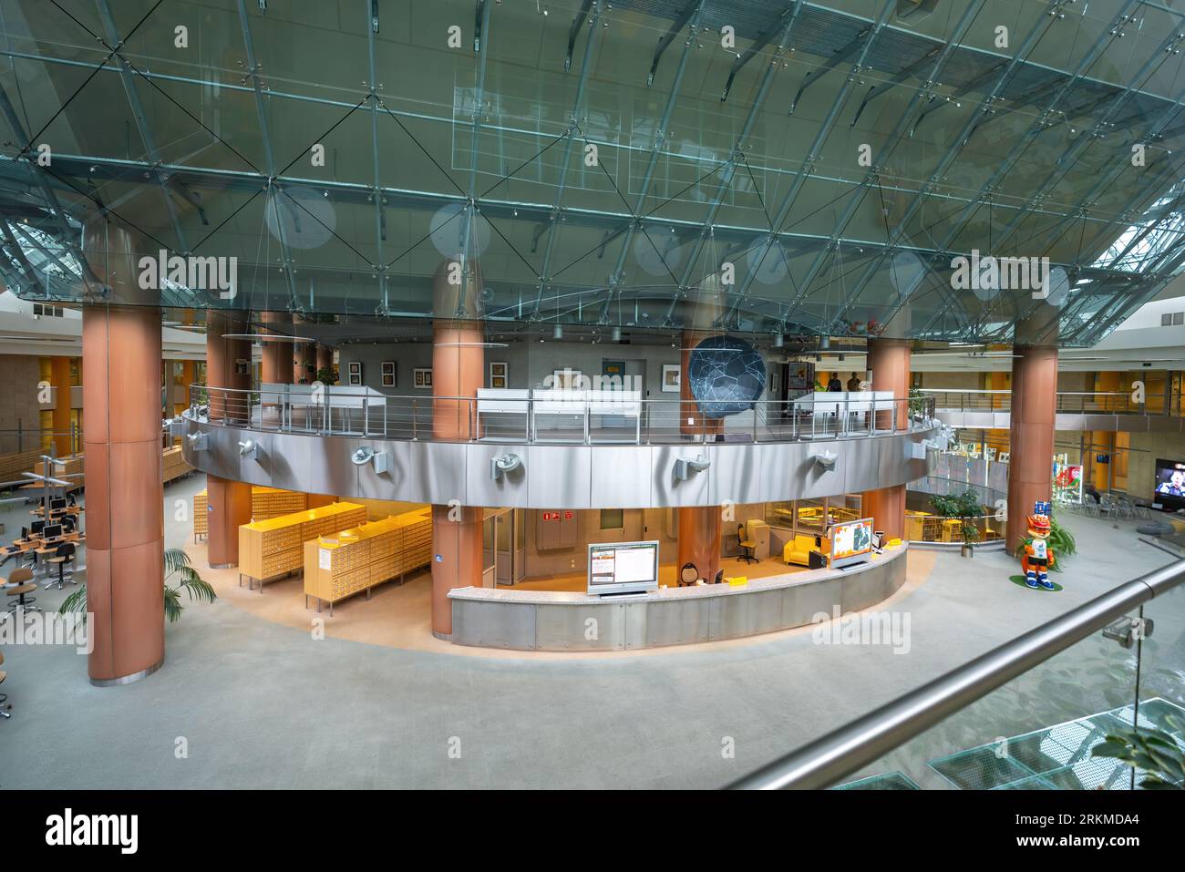 Interior of National Library of Belarus - Minsk, Belarus Stock Photo ...