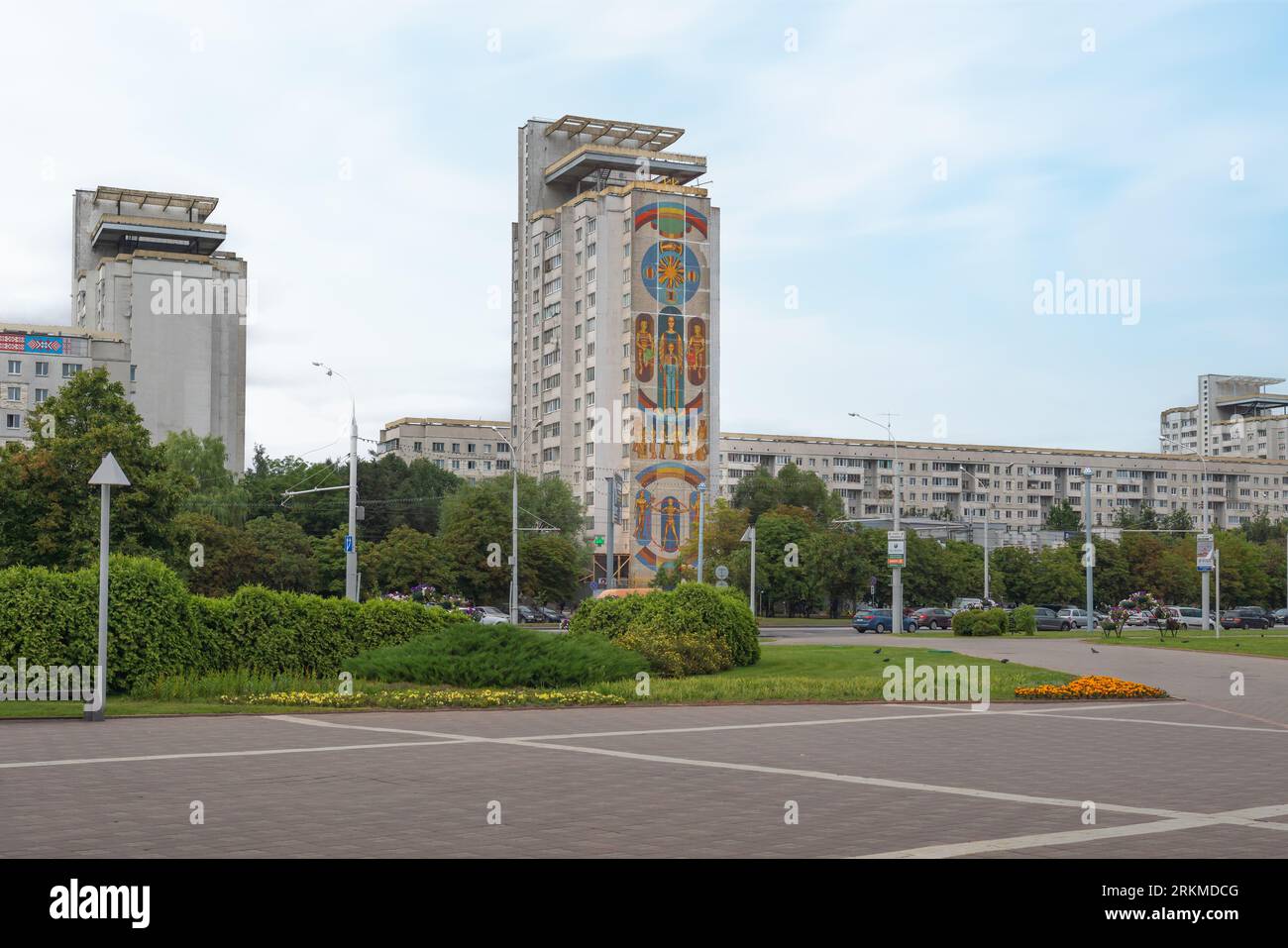 Soviet Era Buildings with City Builder Mosaic by Alexander Kishchenko ...
