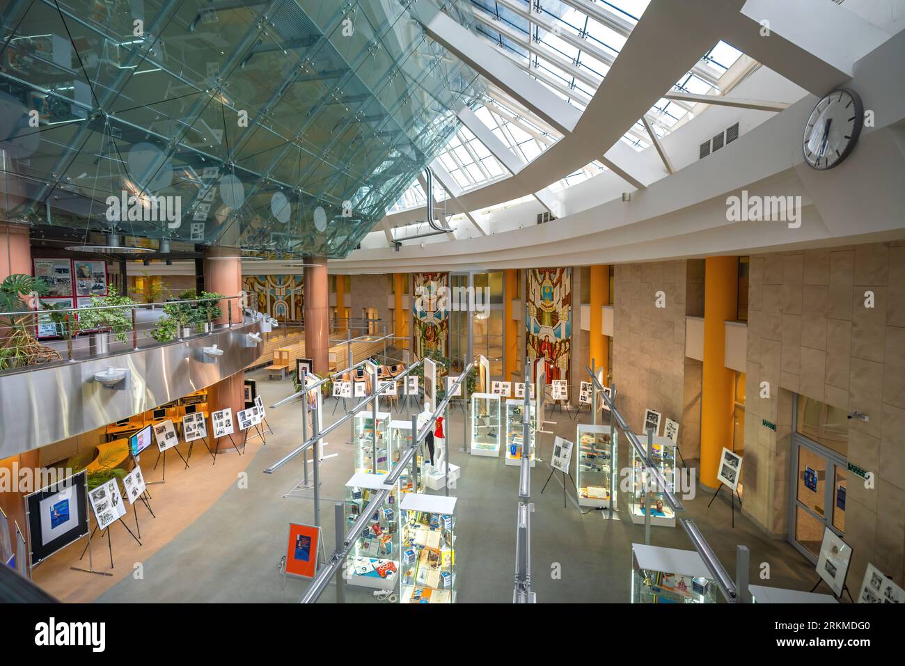 Interior of National Library of Belarus - Minsk, Belarus Stock Photo ...
