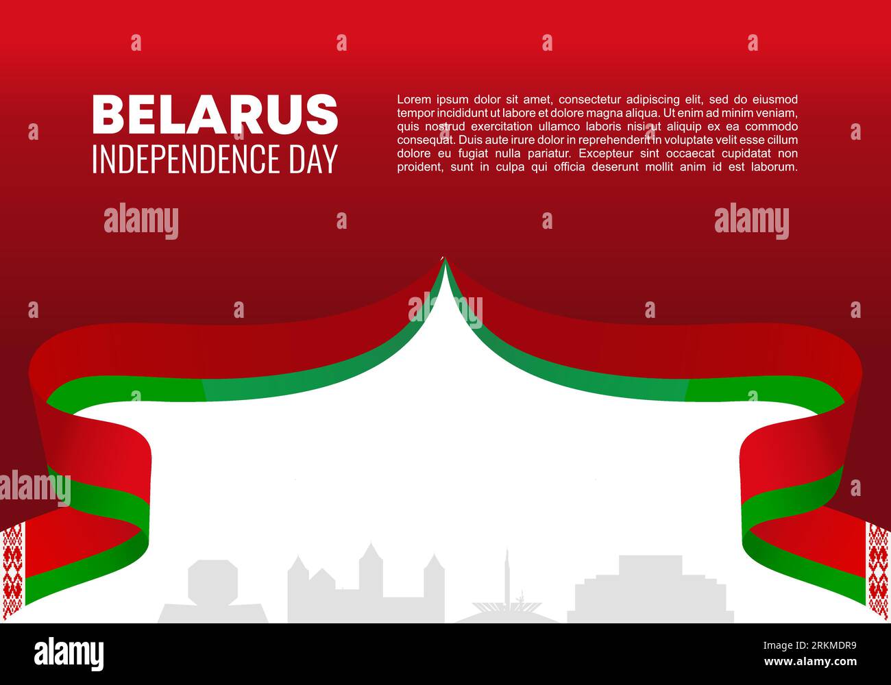 Belarus Independence day background banner poster for national ...