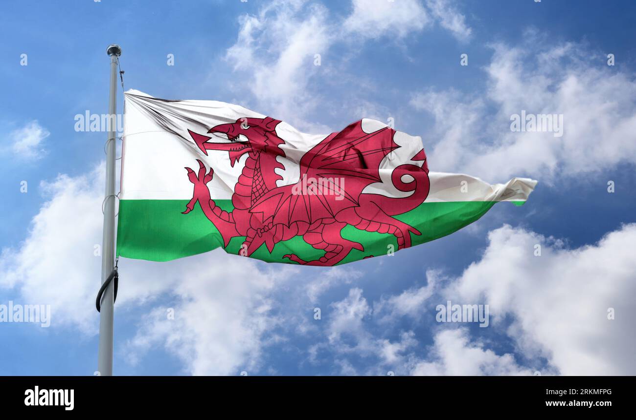 Wales flag 3d hi-res stock photography and images - Alamy