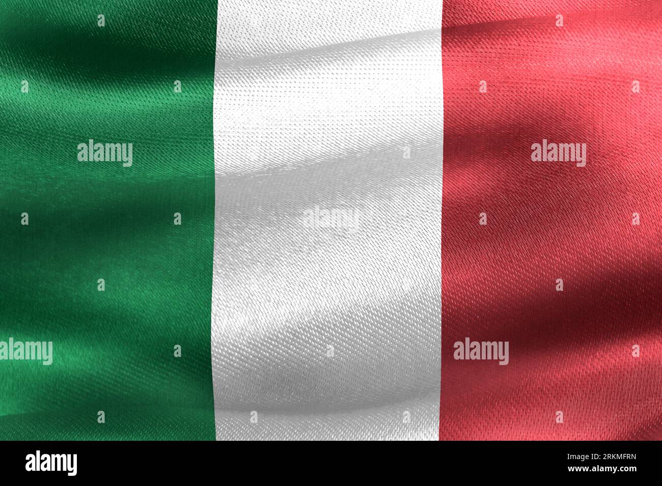Italy flag realistic fabric hi-res stock photography and images - Alamy