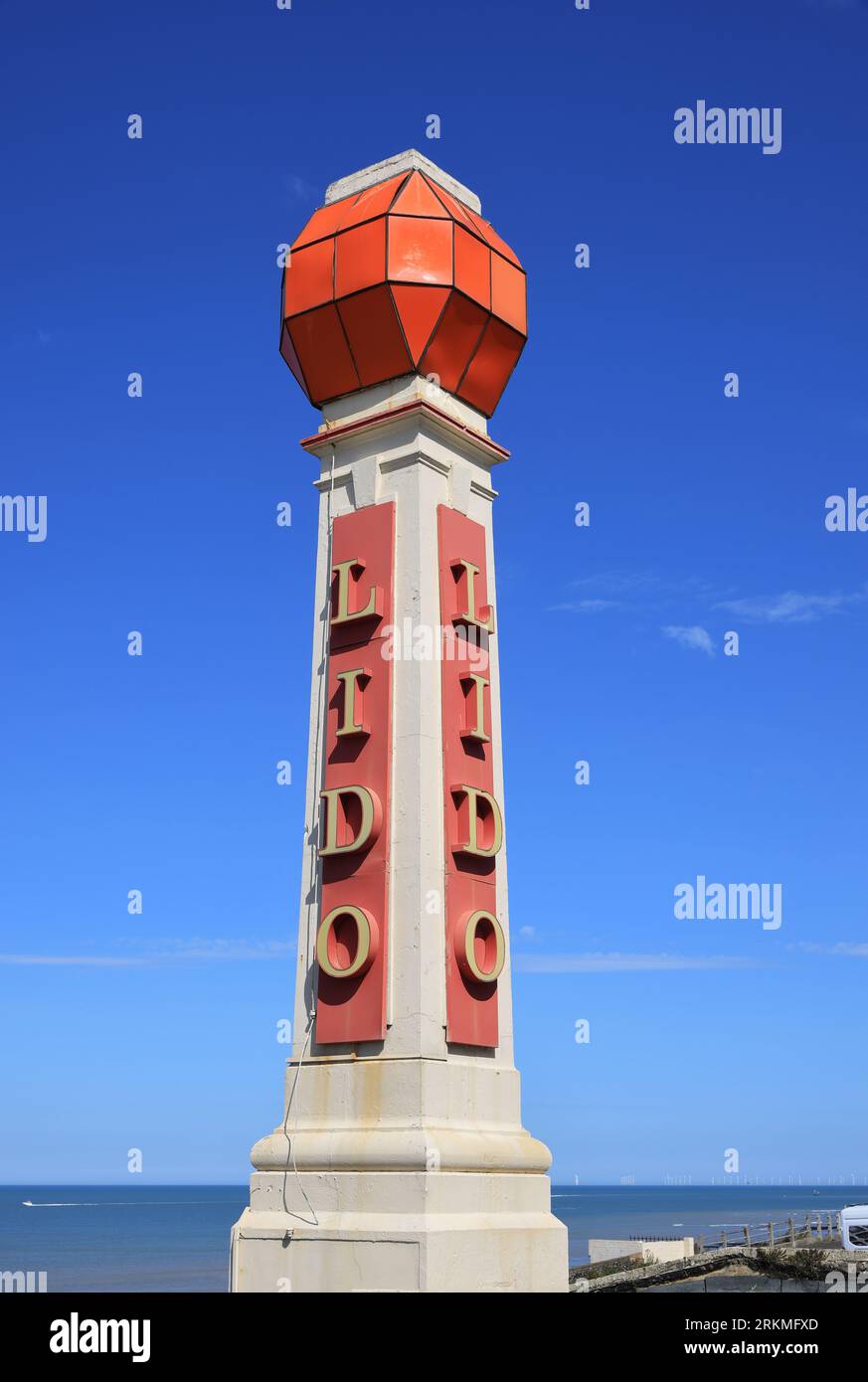 Iconic beacon, in Cliftonville, once the sign for the 1920's seafront ...