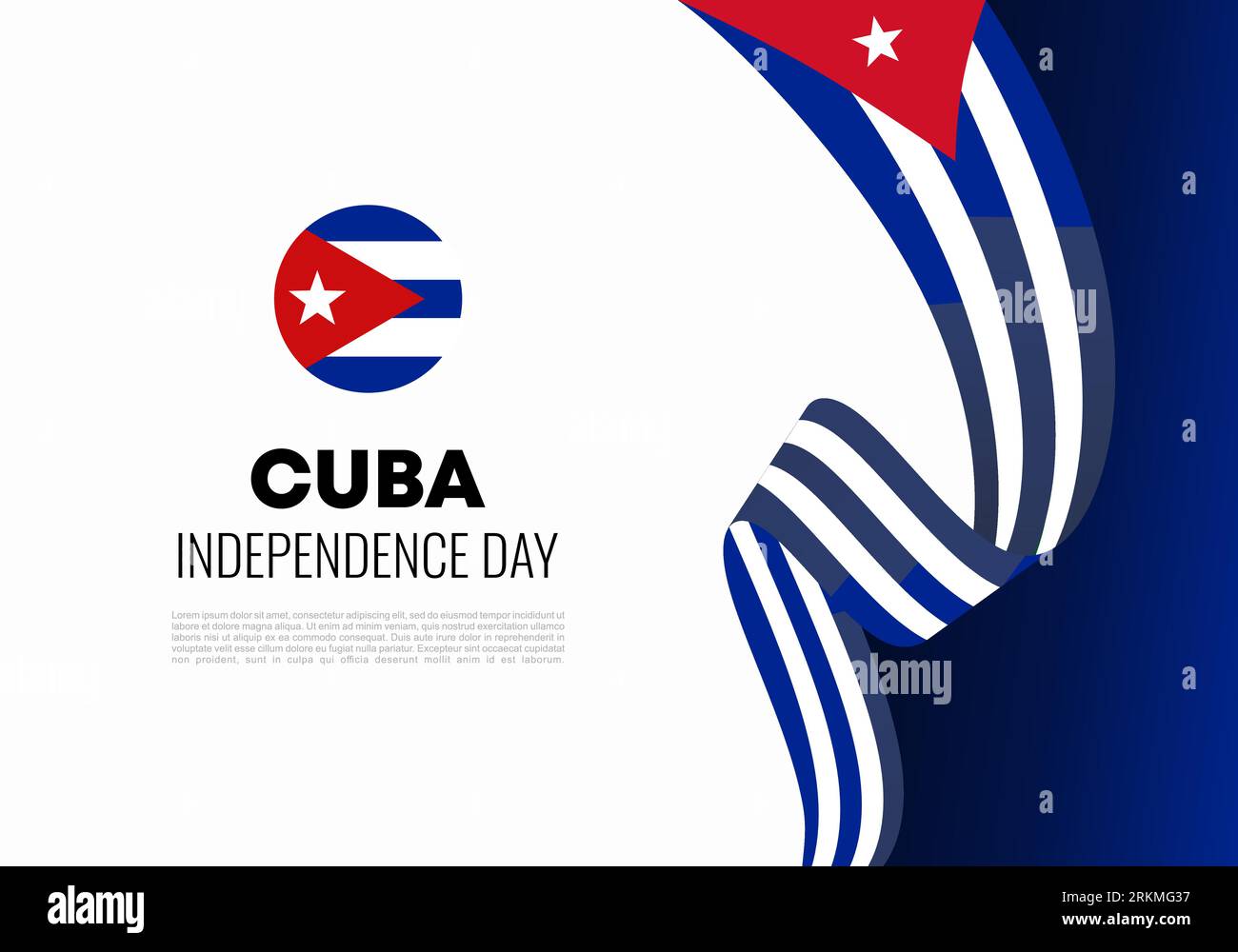 Cuba independence day background banner poster for national celebration ...