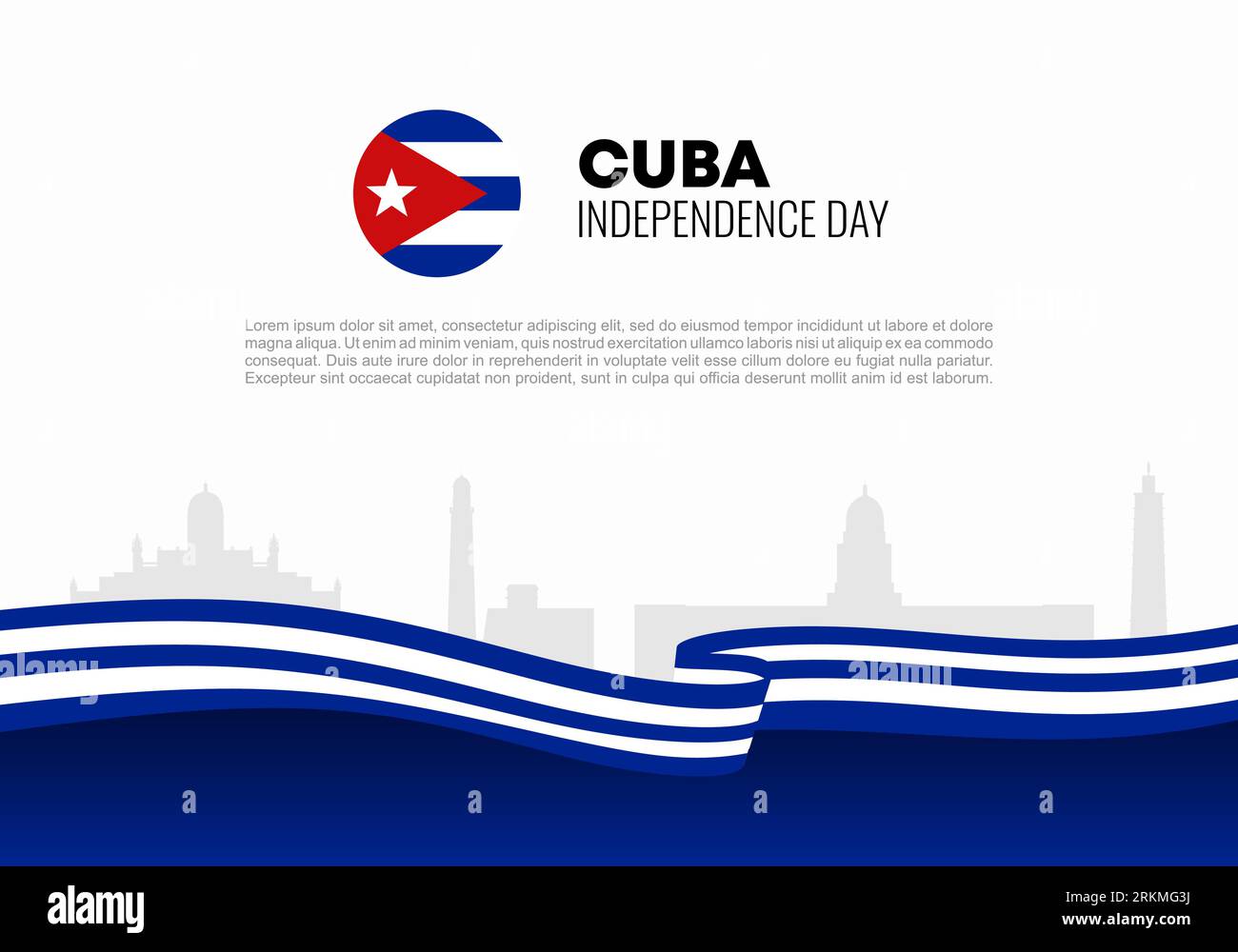 Cuba independence day background banner poster for national celebration ...