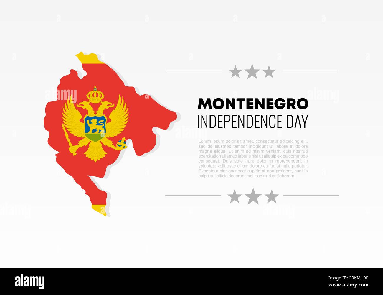 Montenegro independence day background poster for national celebration ...