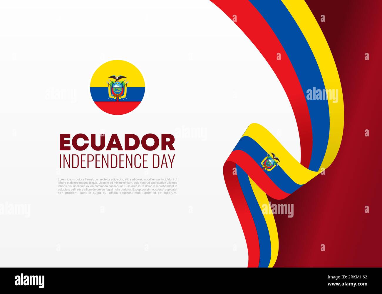 Ecuador independence day background banner poster for national ...