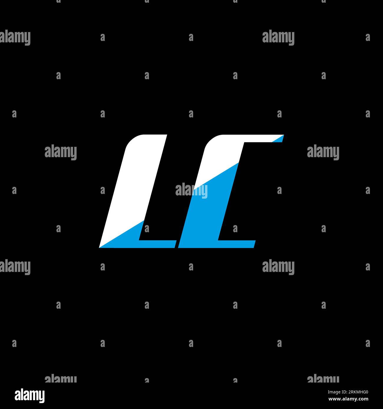 LC letter logo design on black background. LC creative initials letter ...