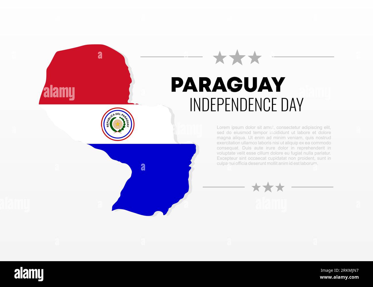 Paraguay independence day background banner poster for national ...