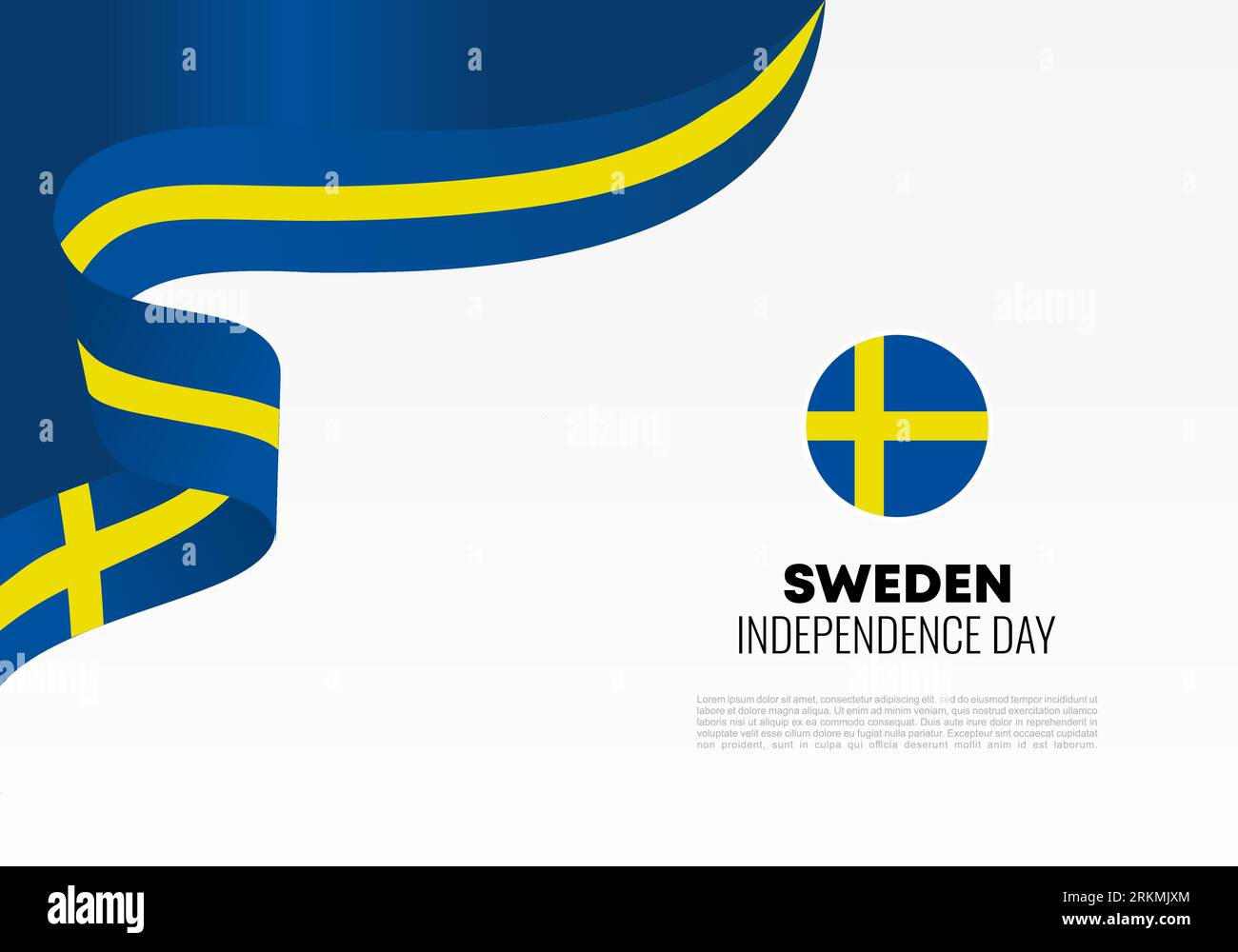Sweden Independence day background banner poster for national ...