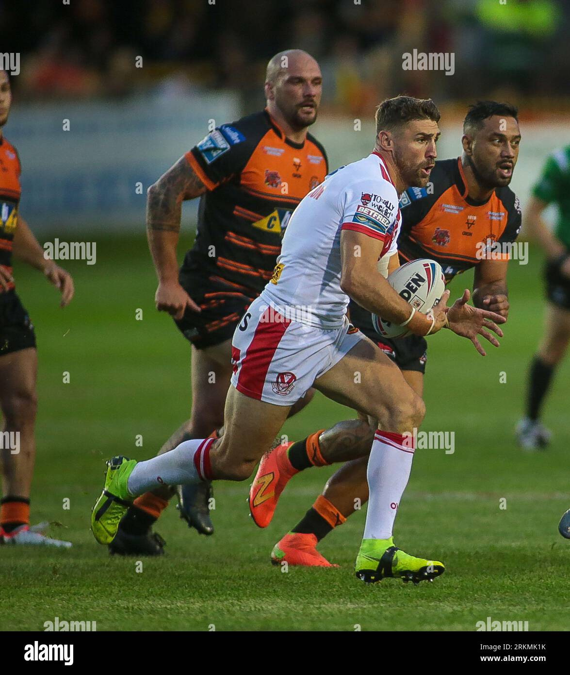 Castleford, UK. 25th Aug, 2023. *** Tommy Makinson of Saint Helens ...