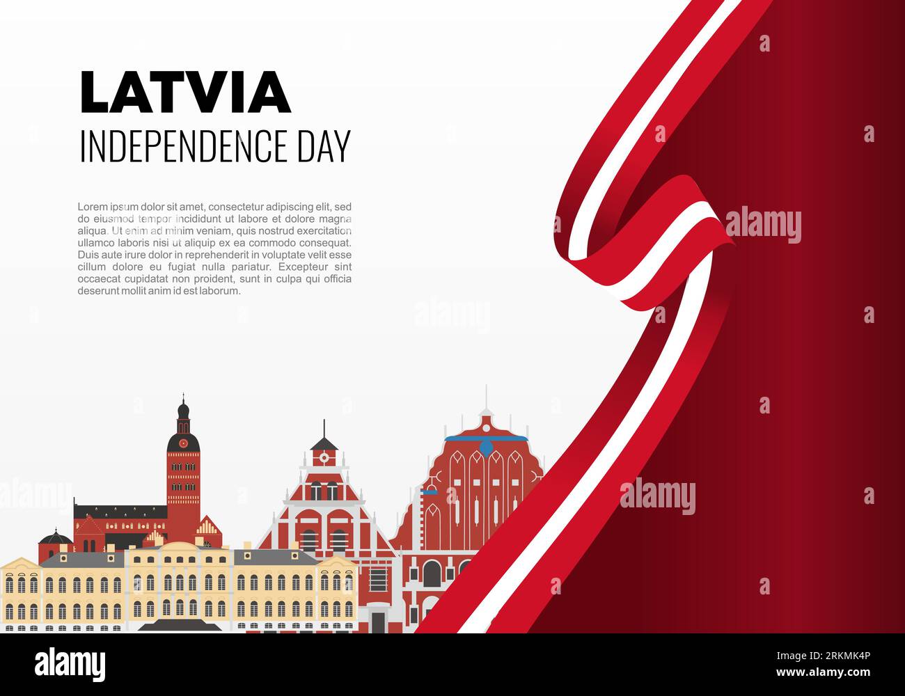 Latvia independence day background poster for national celebration on ...