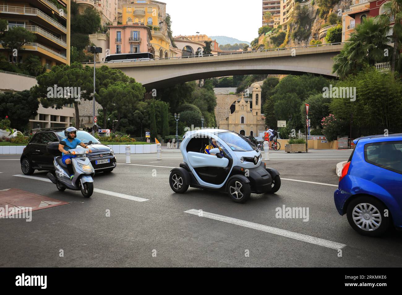 Compact electric car Renault Twizy on the street of Monaco Stock Photo ...