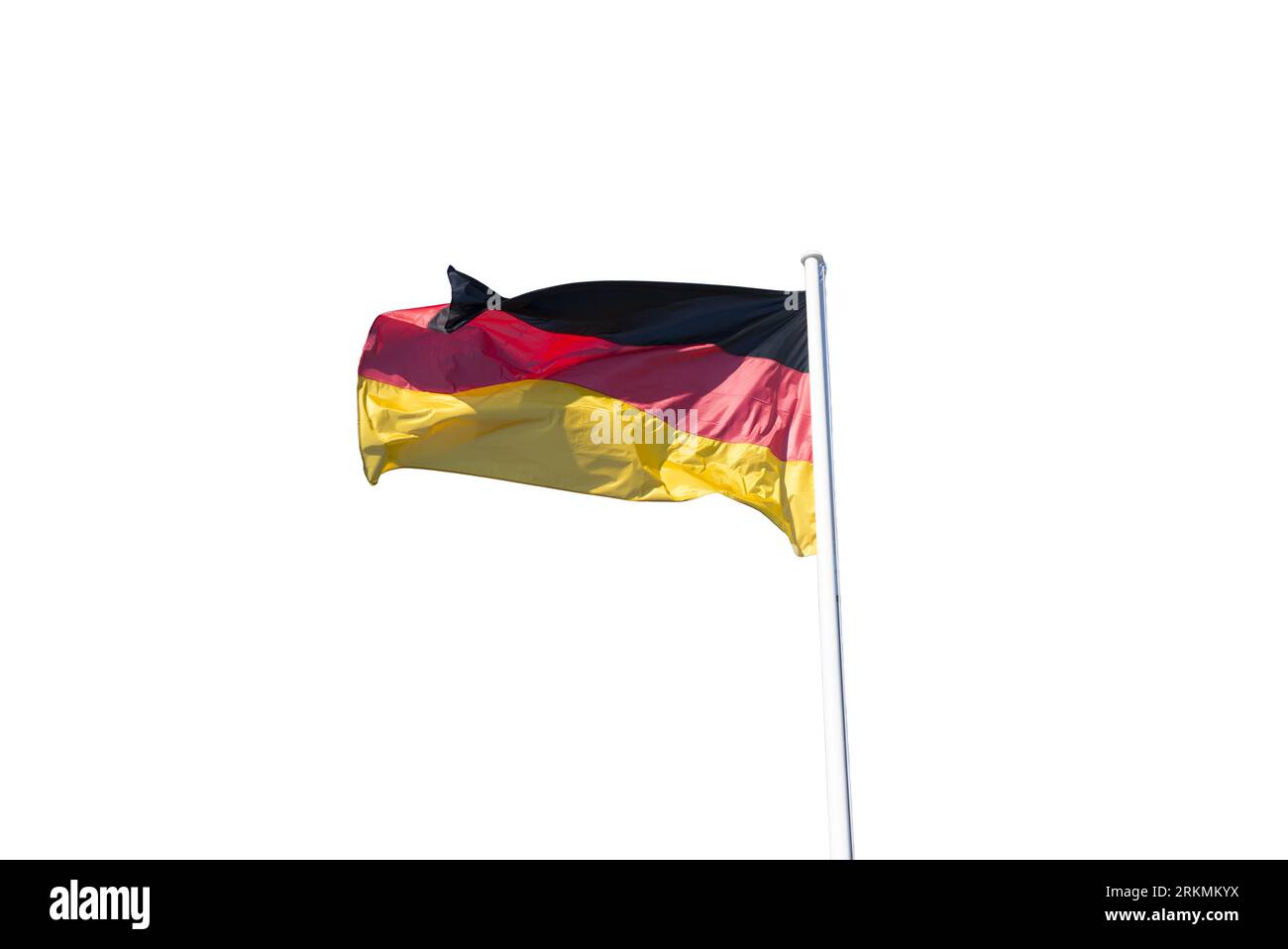 the german flag waving on a transparent background Stock Photo - Alamy