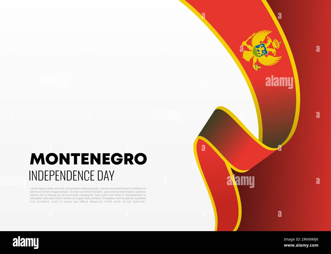 Montenegro independence day background poster for national celebration ...